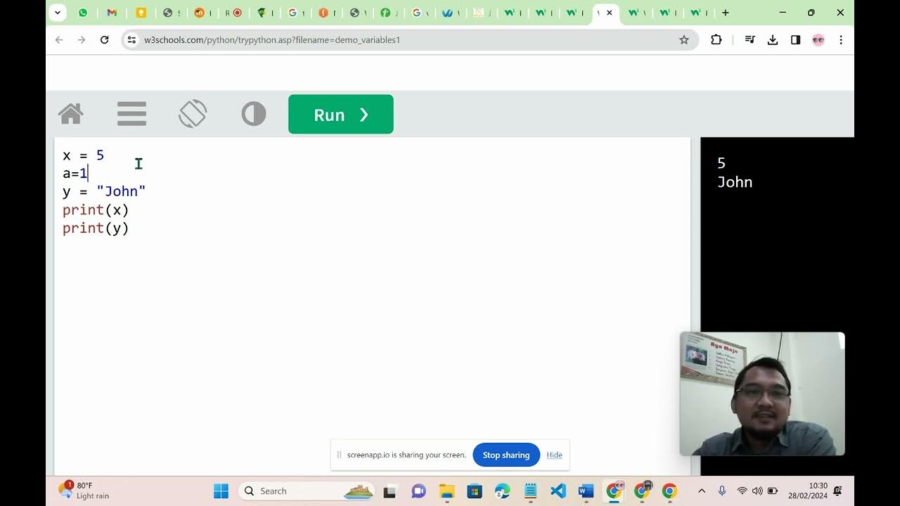 MODUL PEMROGRAMAN WEB II PHP PERTEMUAN 2 Coding Python Web Application - YouTube