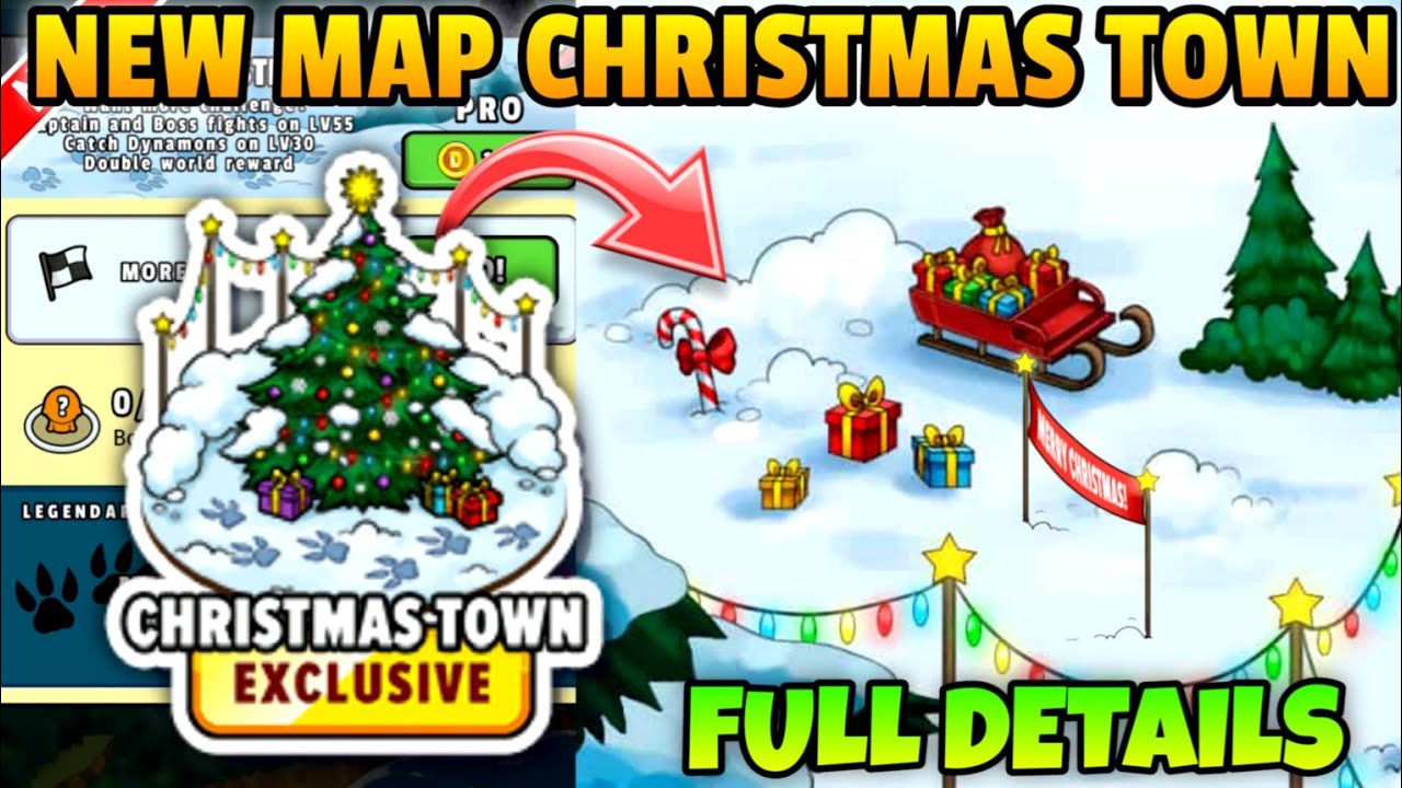 New Christmas Town Map Full Details 🤩 | Dynamons World Christmas Update ...