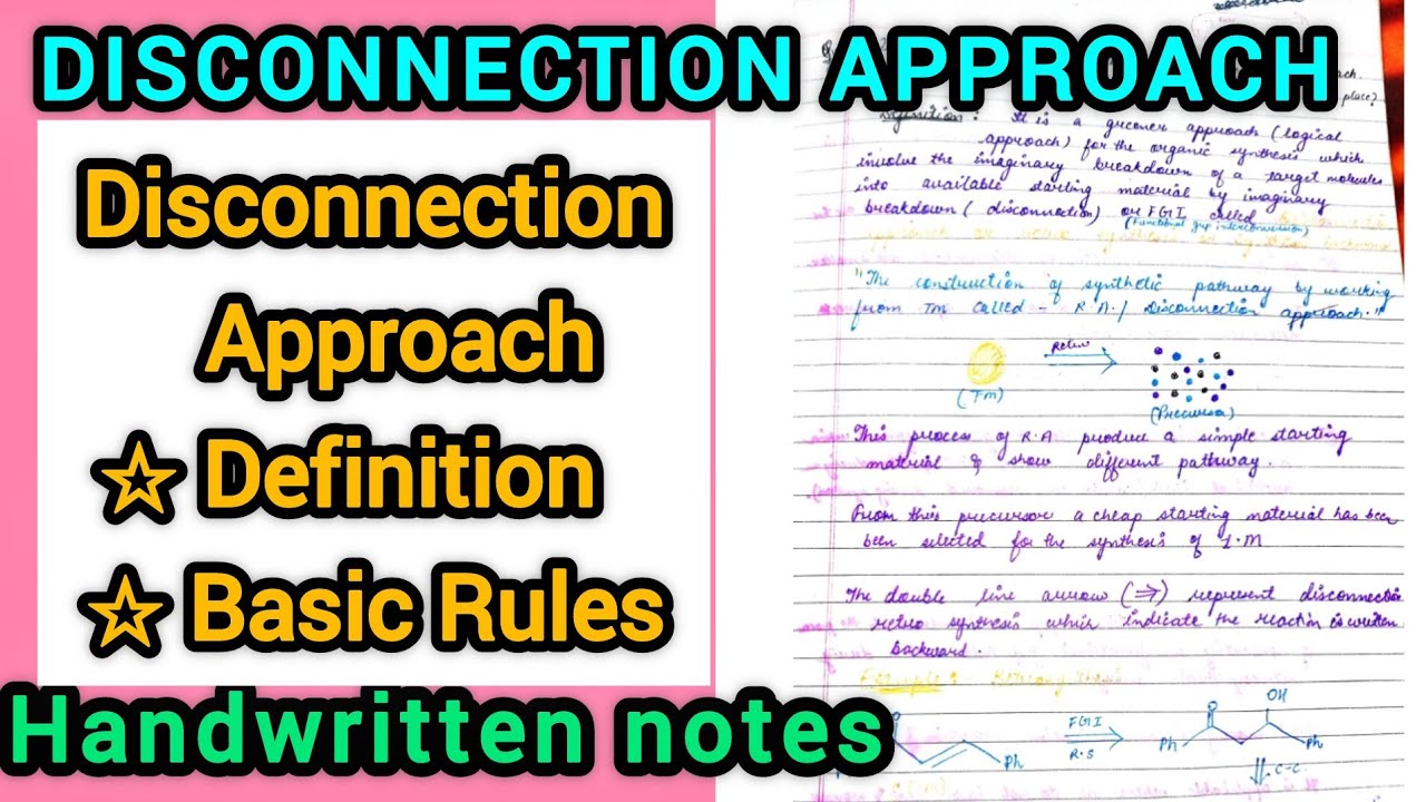 Disconnection Approach - Definition , Basic Rules |Organic Synthesis ...