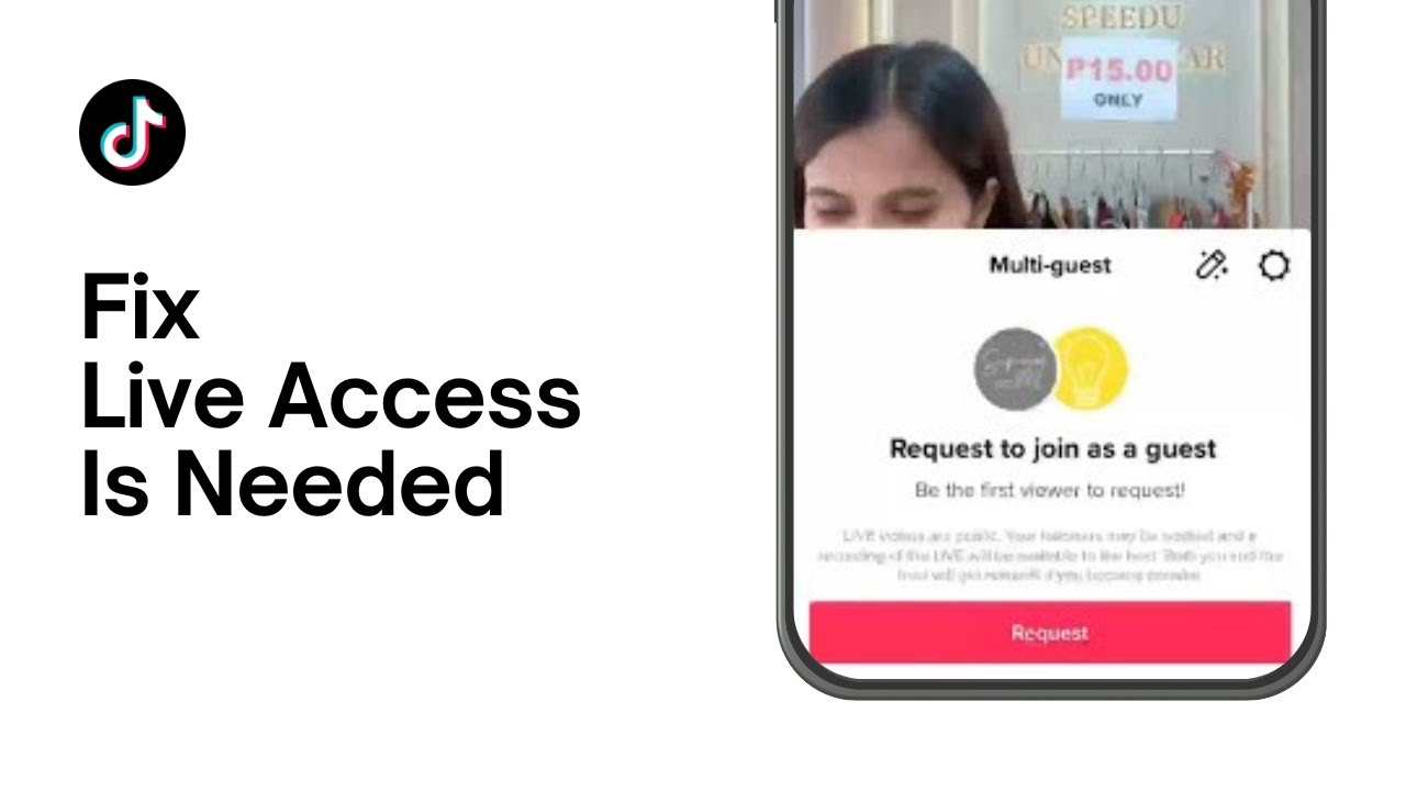 TikTok Live Access is Needed to Go Live As A Guest Problem | 2024 - YouTube
