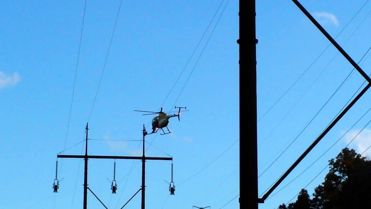 Helicopter PowerLines - YouTube