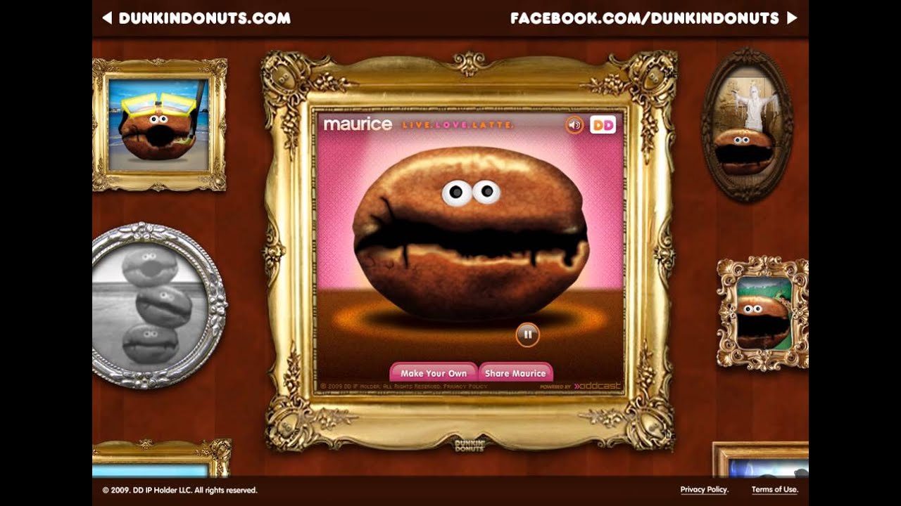 Maurice - Dunkin' Donuts Talking Coffee Bean - YouTube