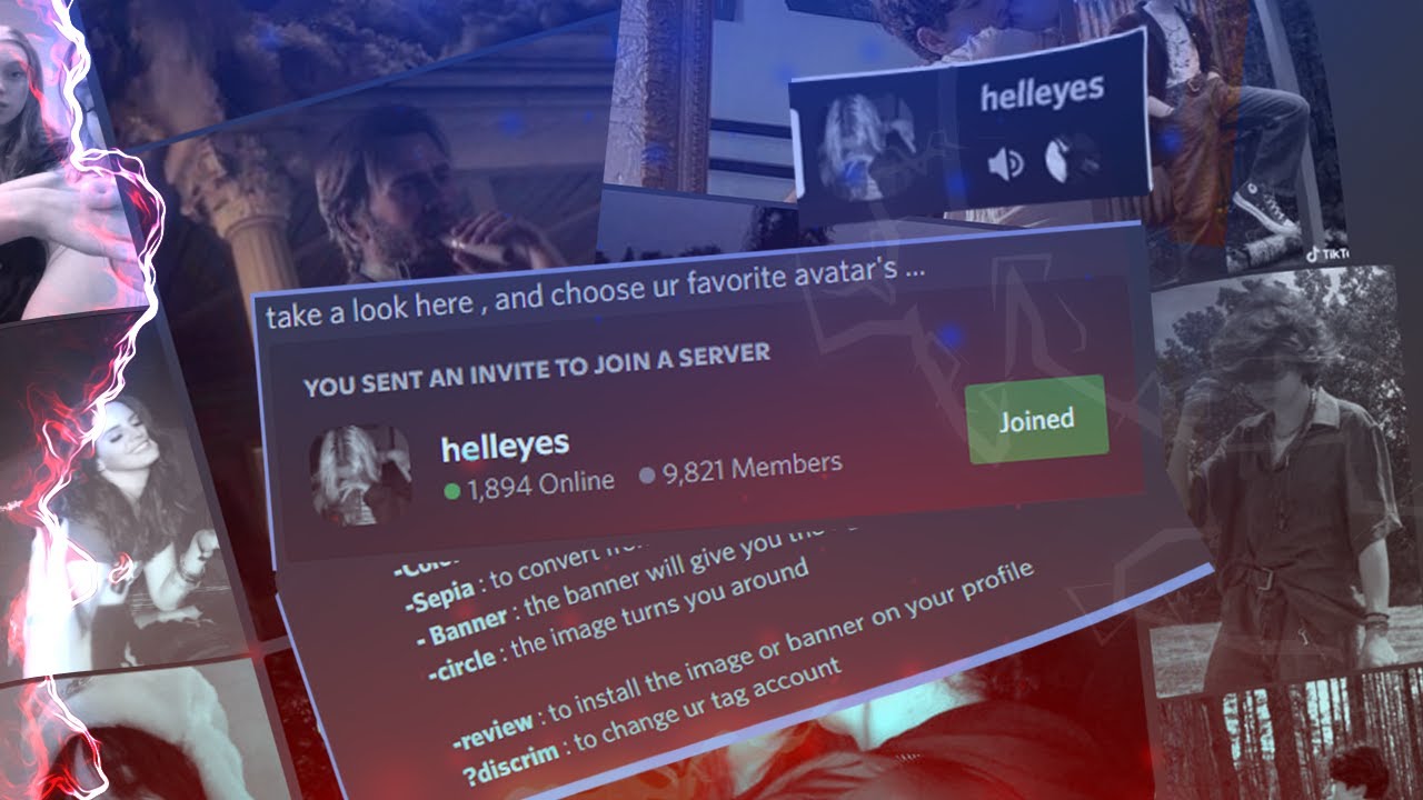 افضل سيرفر دسكورد لنشر الافتارات The best server avatars , Helleyes ...