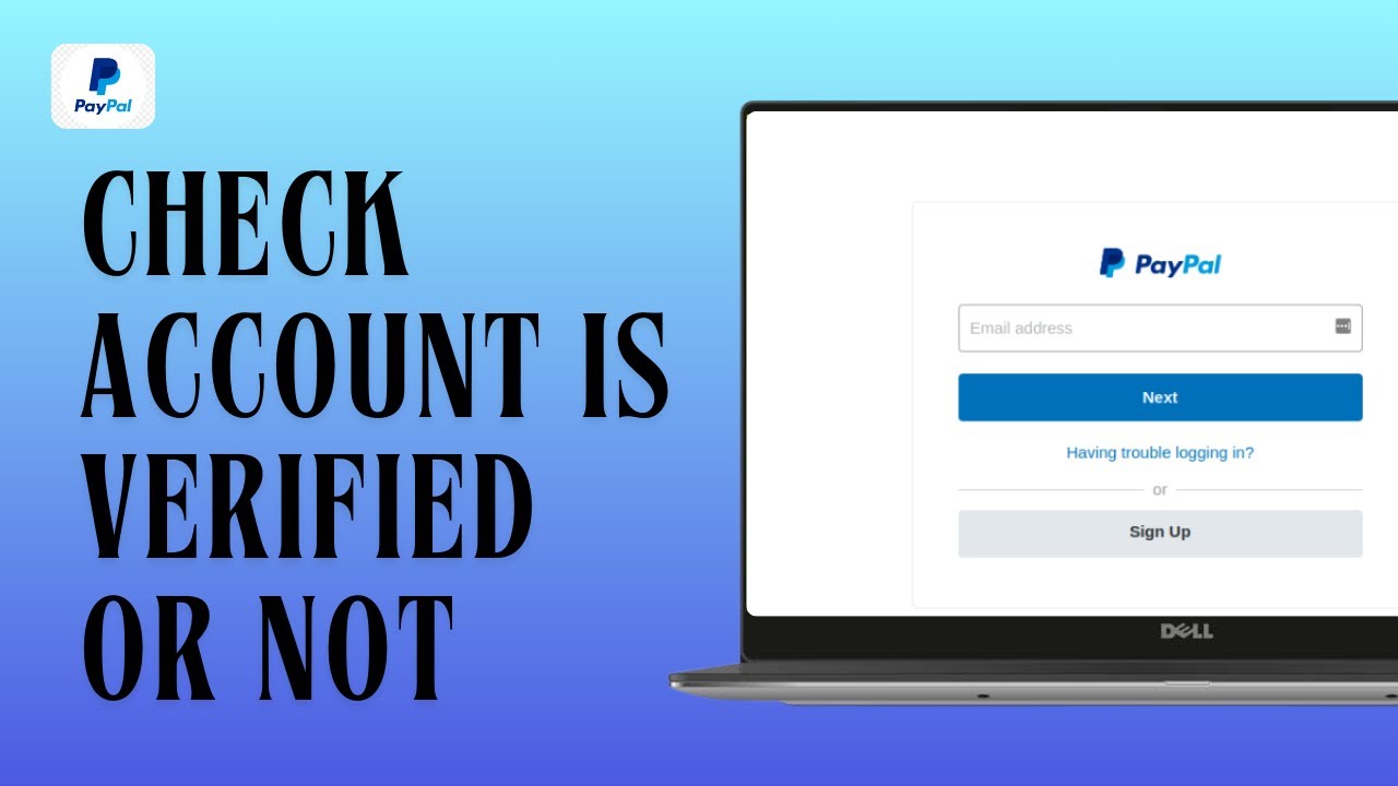 How to Check PayPal Account is Verified or Not - YouTube