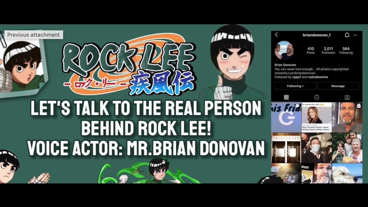Ep67 Interviewing Voice Actor Brian Donovan!!!/ROCK LEE!! - YouTube