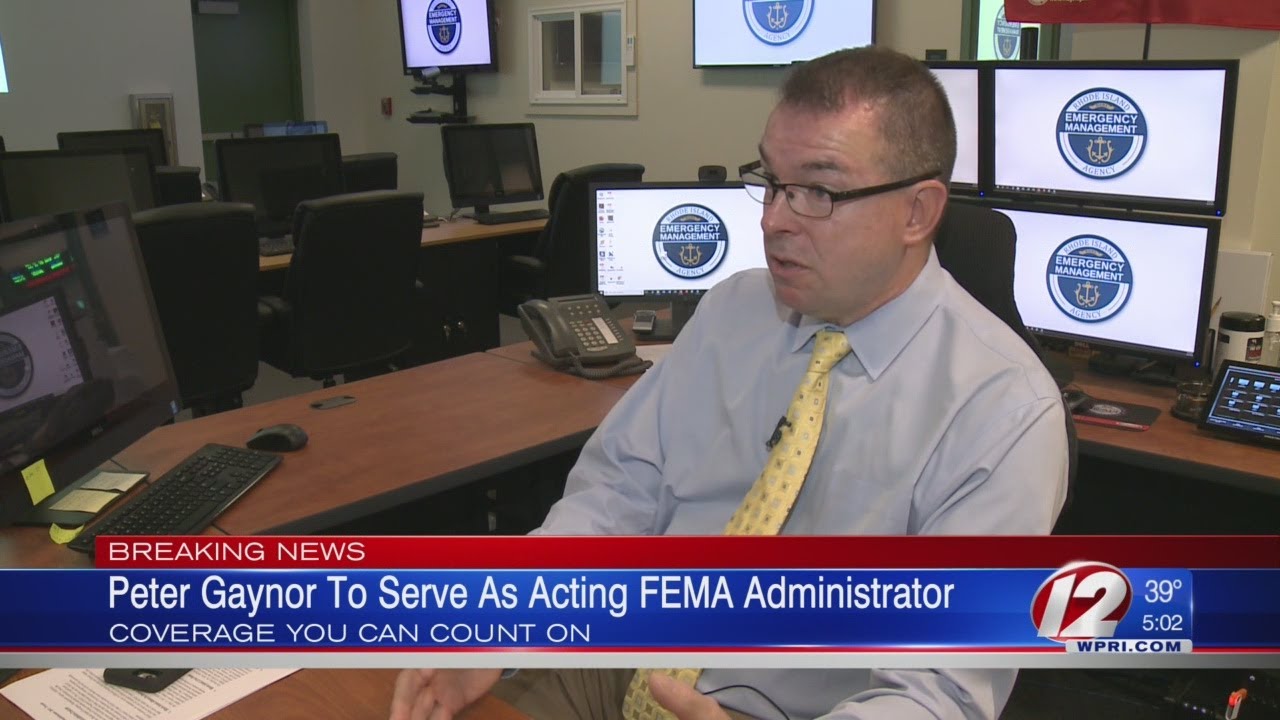 Peter Gaynor Named Acting FEMA Director - YouTube