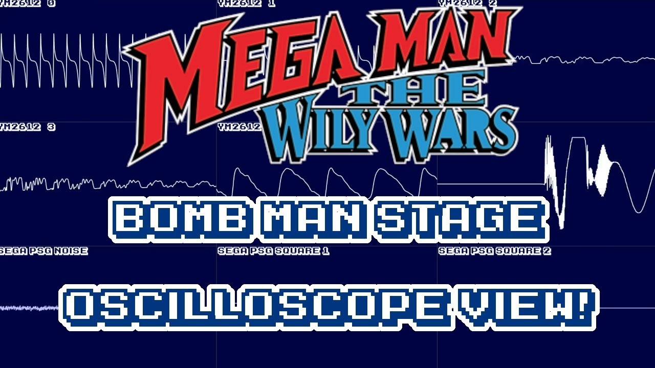 Mega Man : The Wily Wars (GEN/MD) - Bomb Man Stage - In Oscilloscope ...