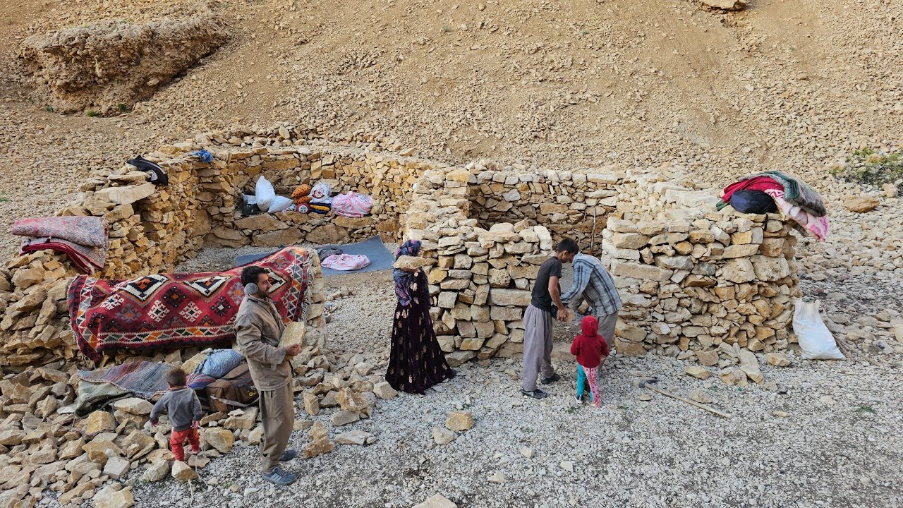 After reaching the place, the nomads start their activities - YouTube