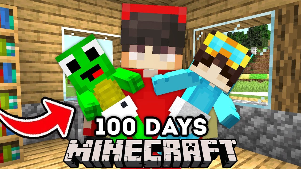 Surviving 100 Days With BABY MIKEY & JJ and Nico & Cash In Minecraft Challenge (Maizen Mizen ...