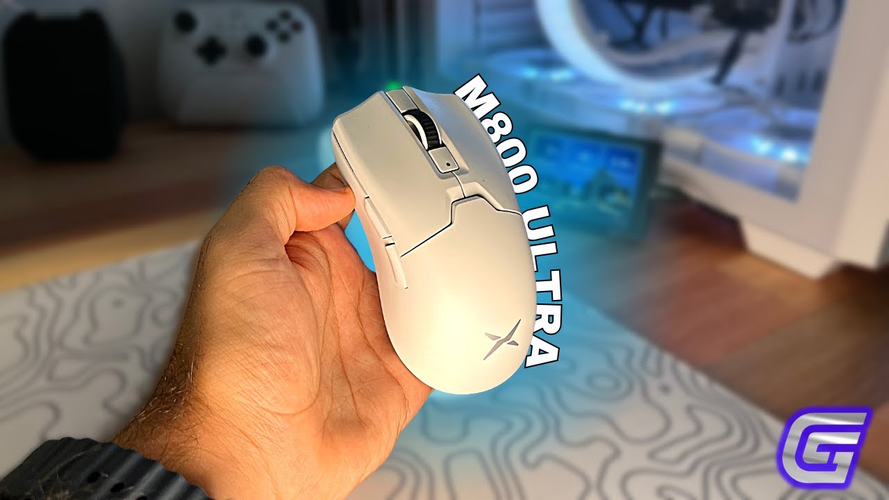 MOUSE DELUX M800 ULTRA COM DONGLE 4K - VALE A PENA? - YouTube