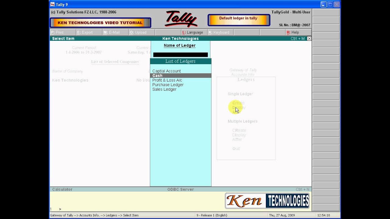 Tally Tutorials What Are The Default Ledgers In Tally YouTube Tally Tutorials What Are The Default Ledgers In Tally YouTube