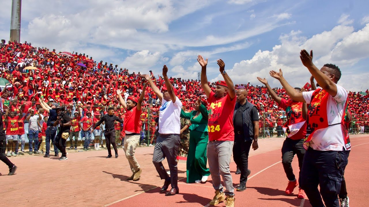 EFF Gauteng Manifesto Rally: CIC Julius Malema arriving at the ...