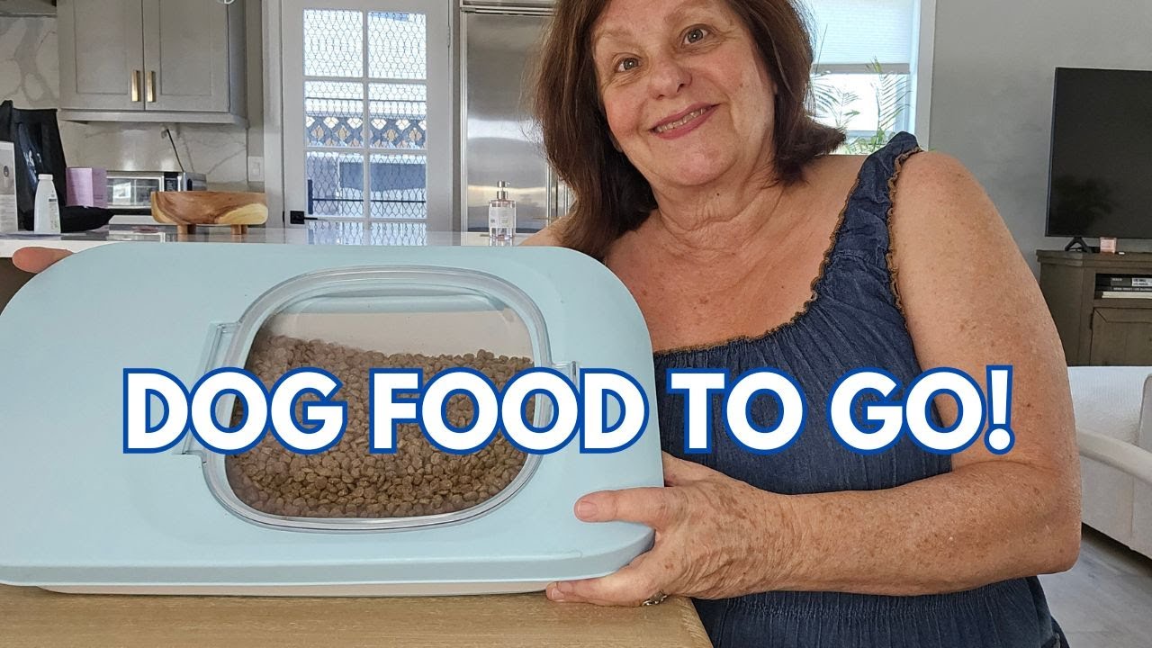 Collapsible Dog Food Storage Container | Old Lady Reviews - YouTube
