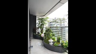 Don't waste the balcony at home. Make a Zen landscape which is beautiful and cozy. #Plant landscapi