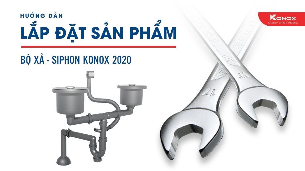 Hướng Dẫn Lắp Đặt Xiphong Chậu Rửa bát| How to install a Siphon of ...