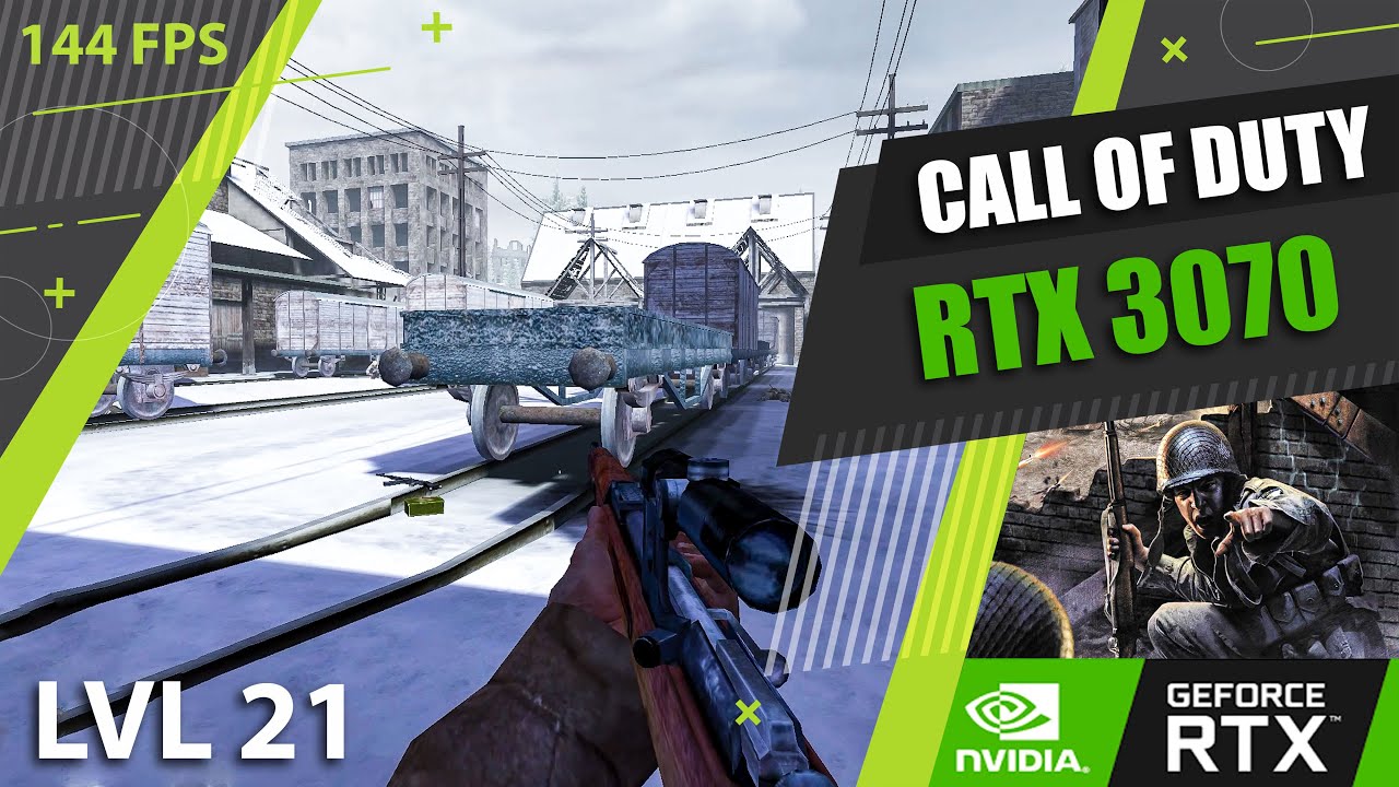 Call of Duty 1 - Mission 21 : [(Warsaw Railyard] / RTX 3070 - 144 FPS ...
