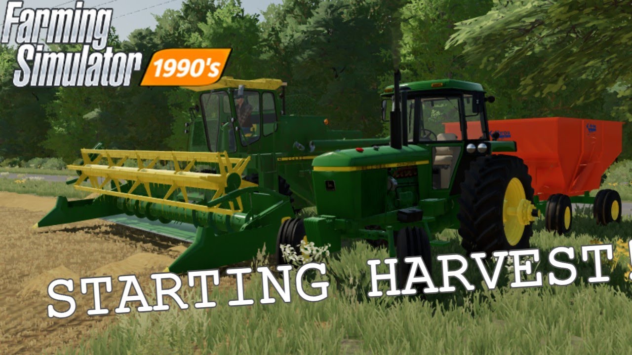 HARVESTING THE WHEAT! | 1990's Series Ep.2 [FS22] - YouTube