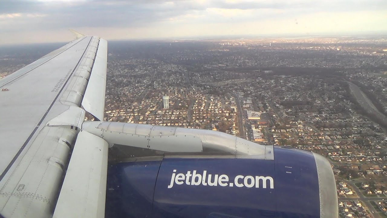 JetBlue Airways Airbus A320 In-Flight Landing at New York's John F ...