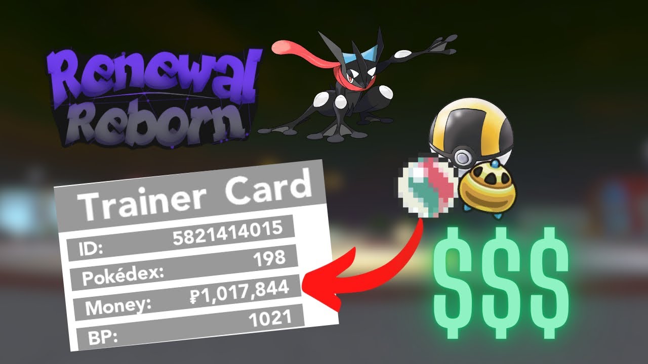 THE BEST MONEY METHOD IN PROJECT RENEWAL REBORN | Pokemon Brick Bronze ...