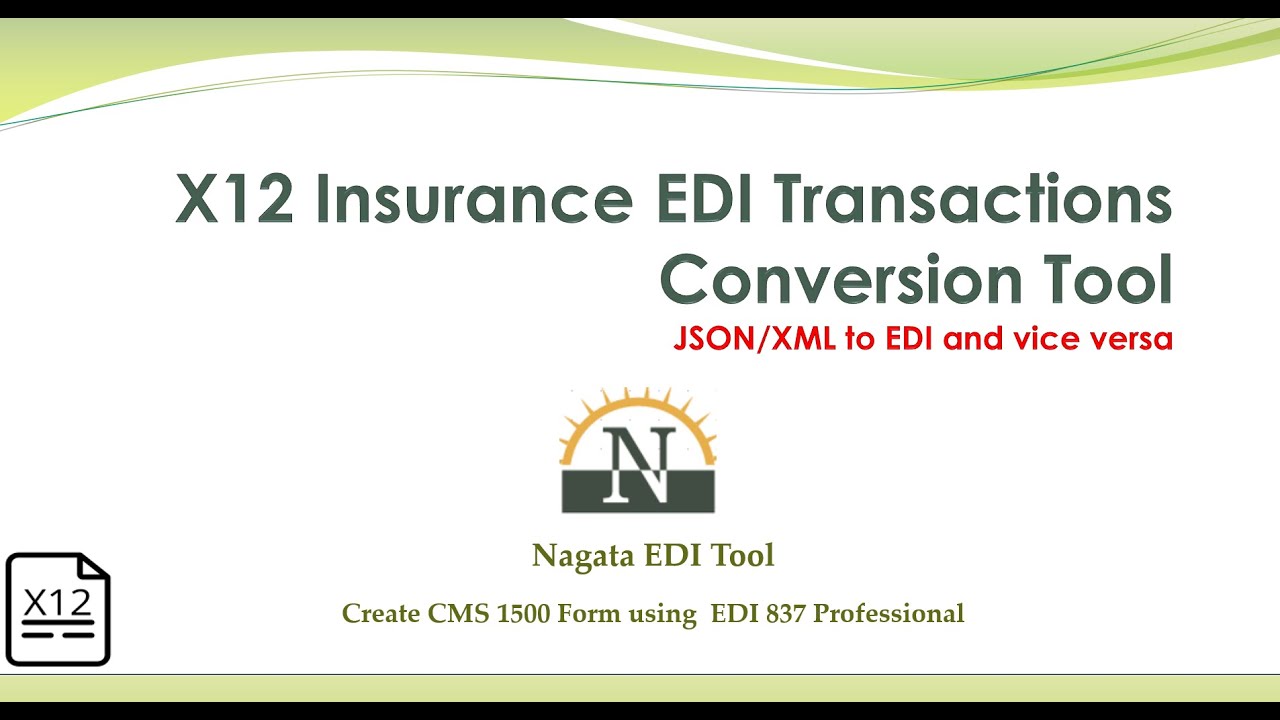 Create CMS 1500 Form using EDI 837 Professional - YouTube