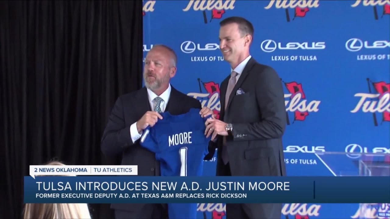 Tulsa Introduces New A.D. Justin Moore - YouTube