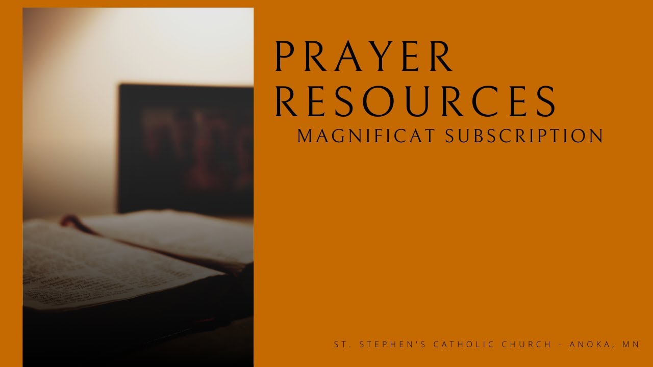 Prayer Resources: Magnificat Subscription - YouTube