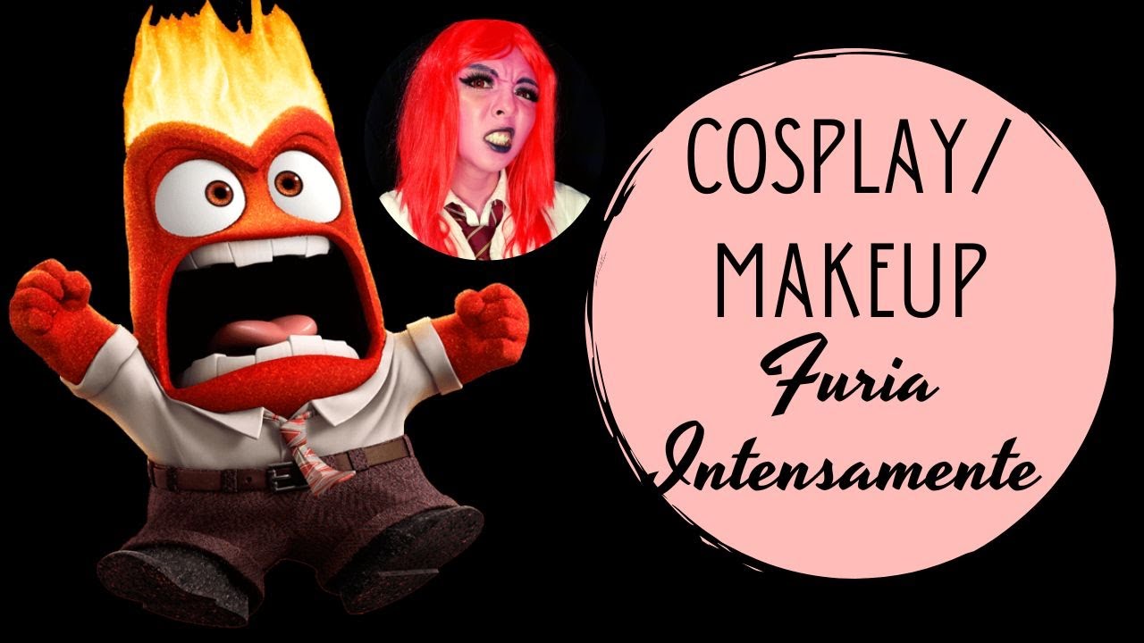Maquillaje/Cosplay de Furia Intensamente | Inside Out | Disney - YouTube