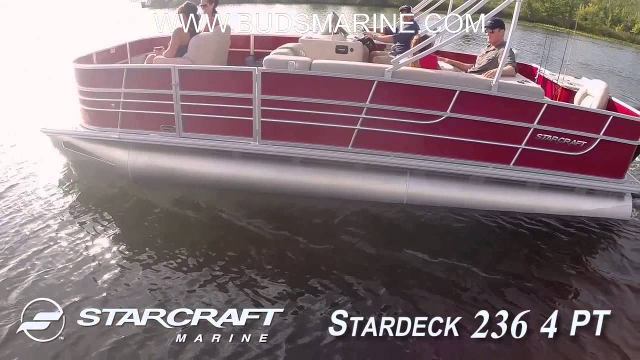 2015 Starcraft Stardeck 236 4PT Pontoon Boat - YouTube