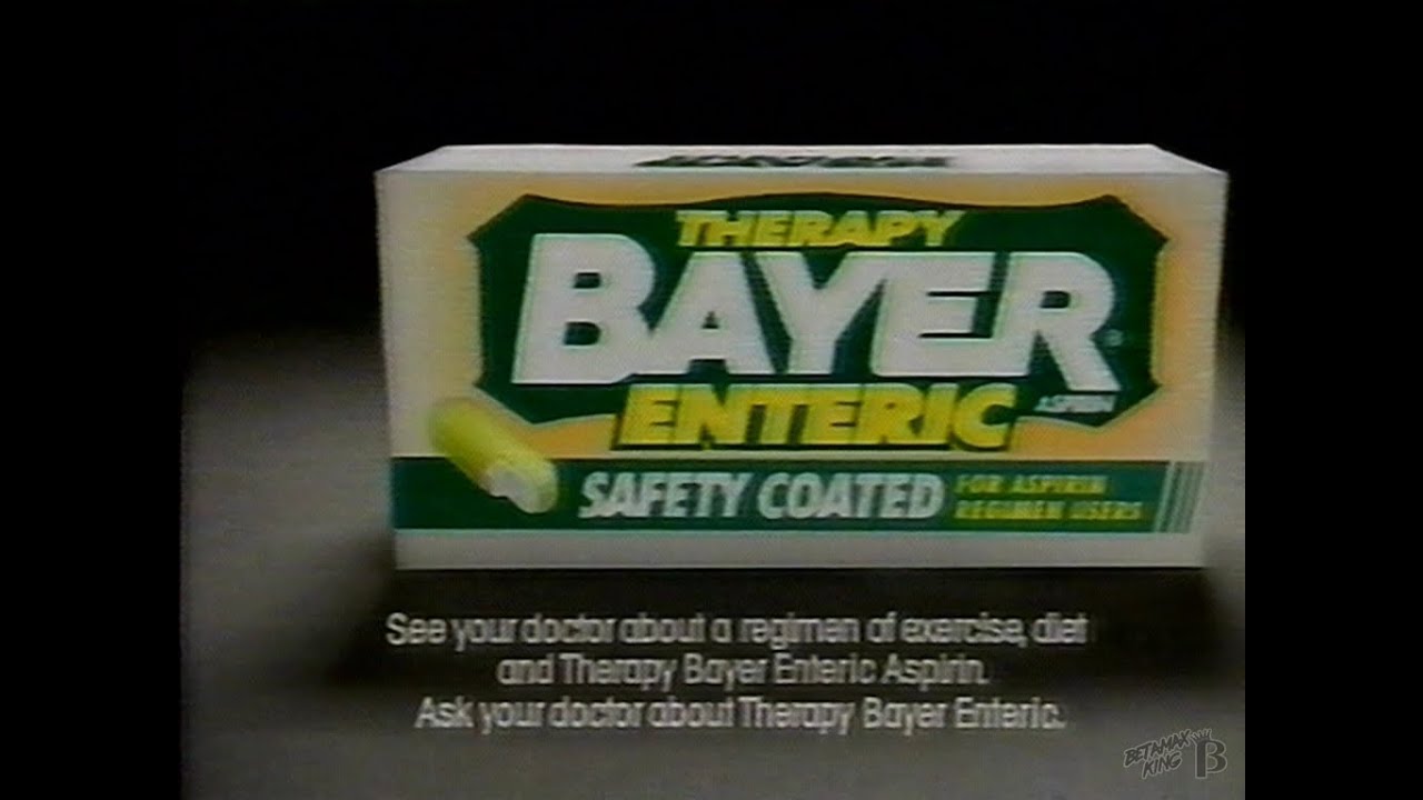 Bayer Enteric Aspirin Commercial 1992 - YouTube