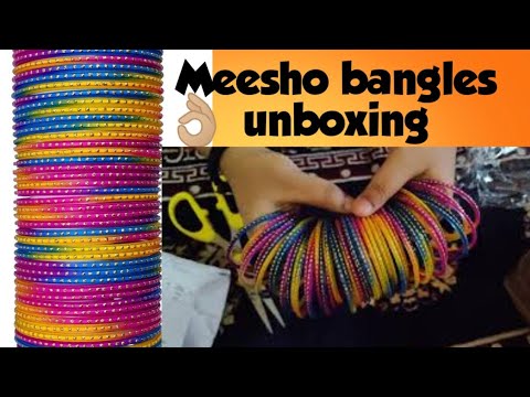 meesho glass bangles unboxing|meesho bangles collection|Meesho bangles ...