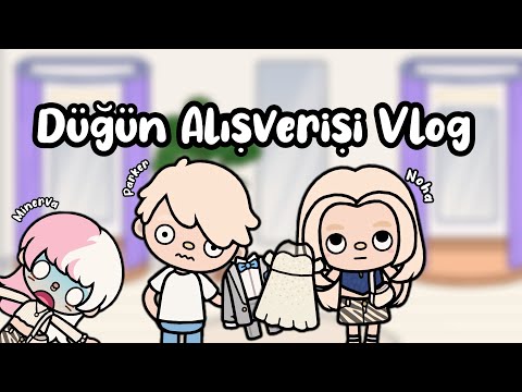Düğün Alışverişi Vlog  -  Toca Life Word Türkçe  -  Toca Life Noha 