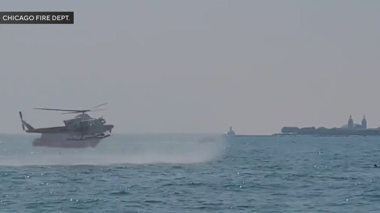 CFD hosts live water rescue demonstration on Lake Michigan - YouTube