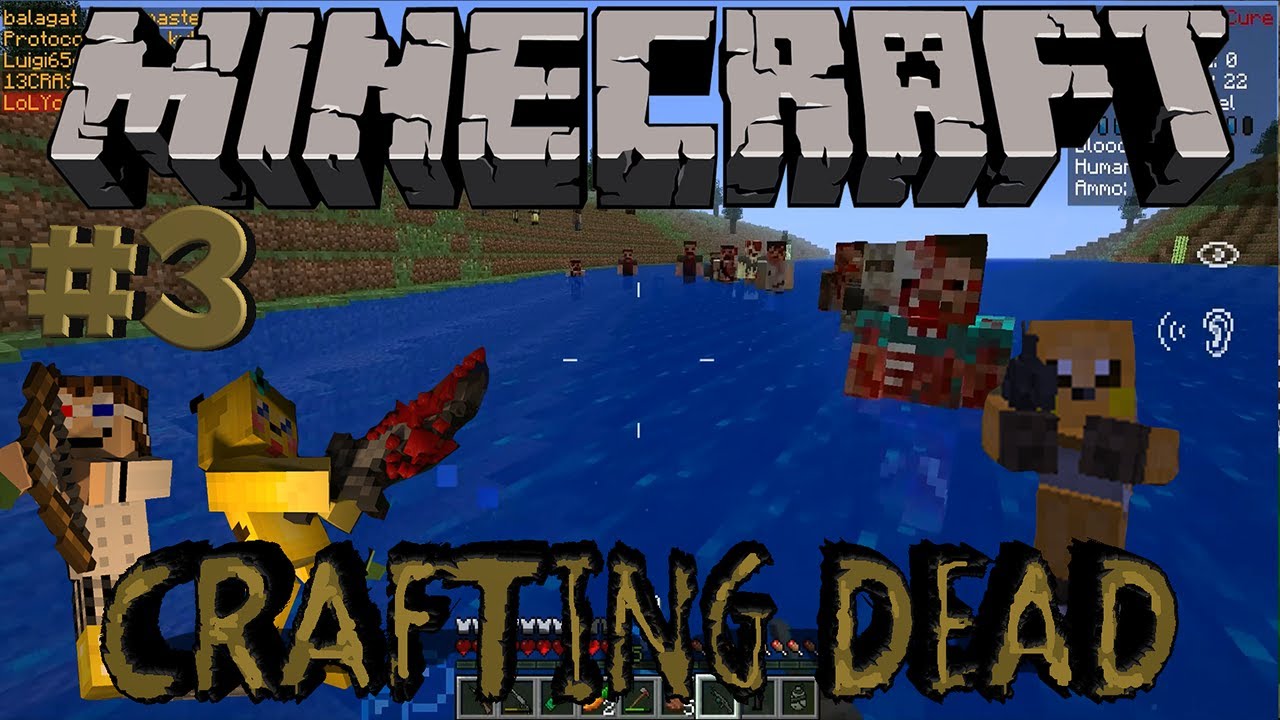 Minecraft: The Crafting Dead Ep 3 : Zombie Massacre! - YouTube