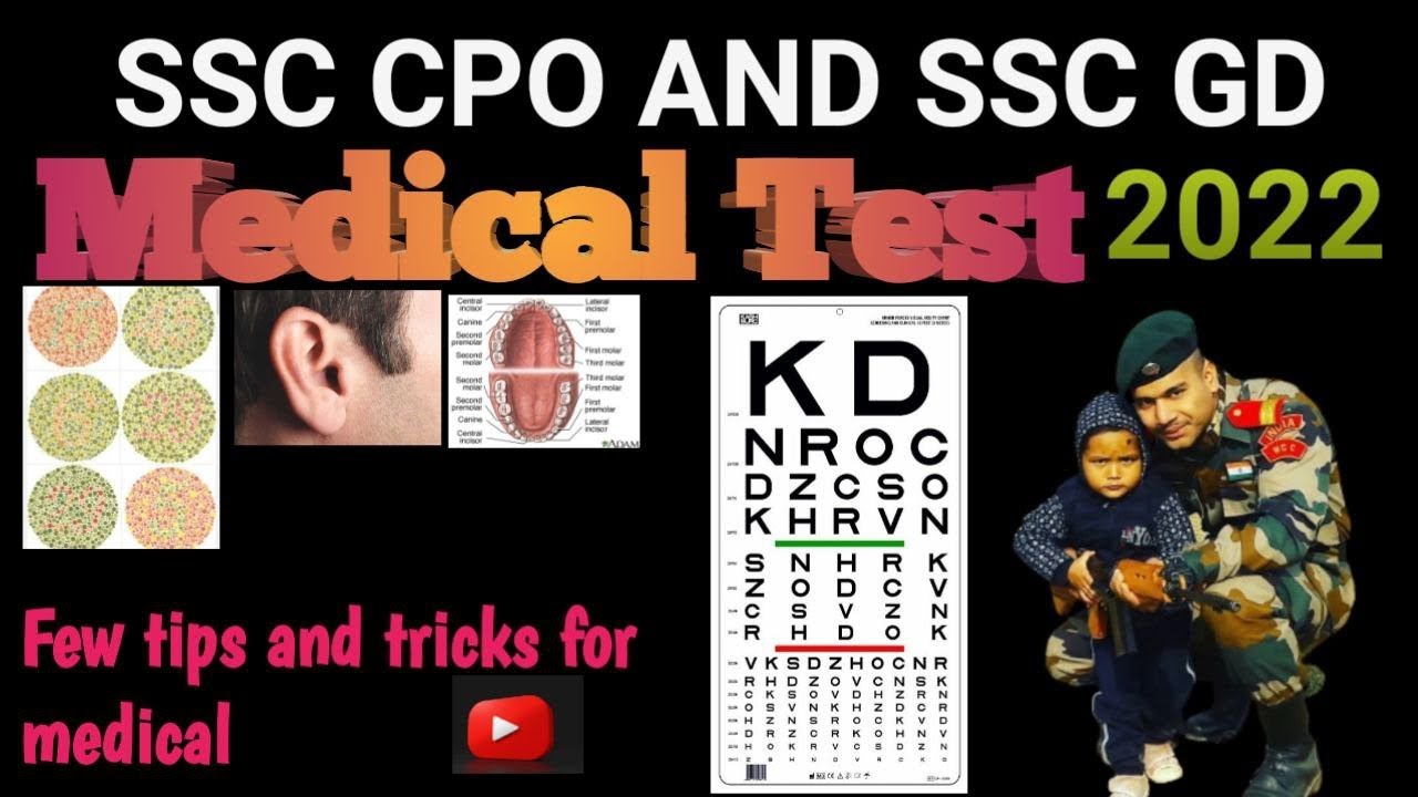 Ssc Cpo and Ssc Gd Medical Test 2022 | 💥 Complete details &My personal ...