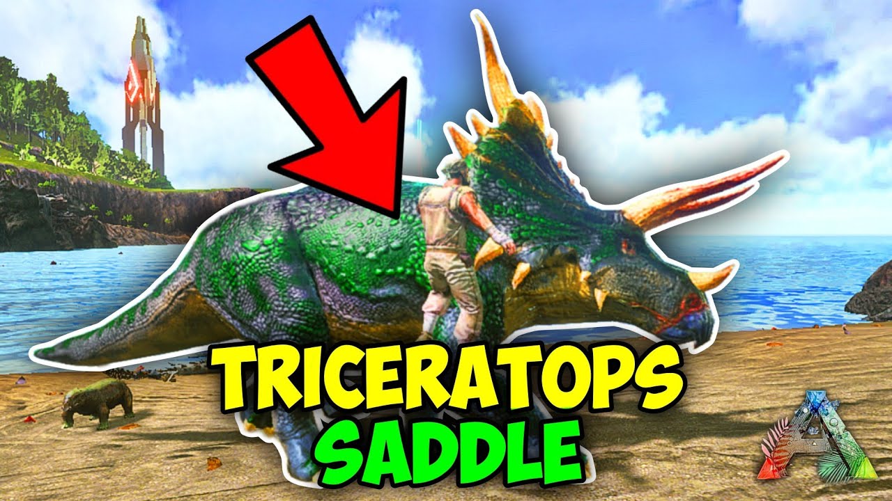How I Craft Triceratops Saddle In Ark Survival Evolved - YouTube