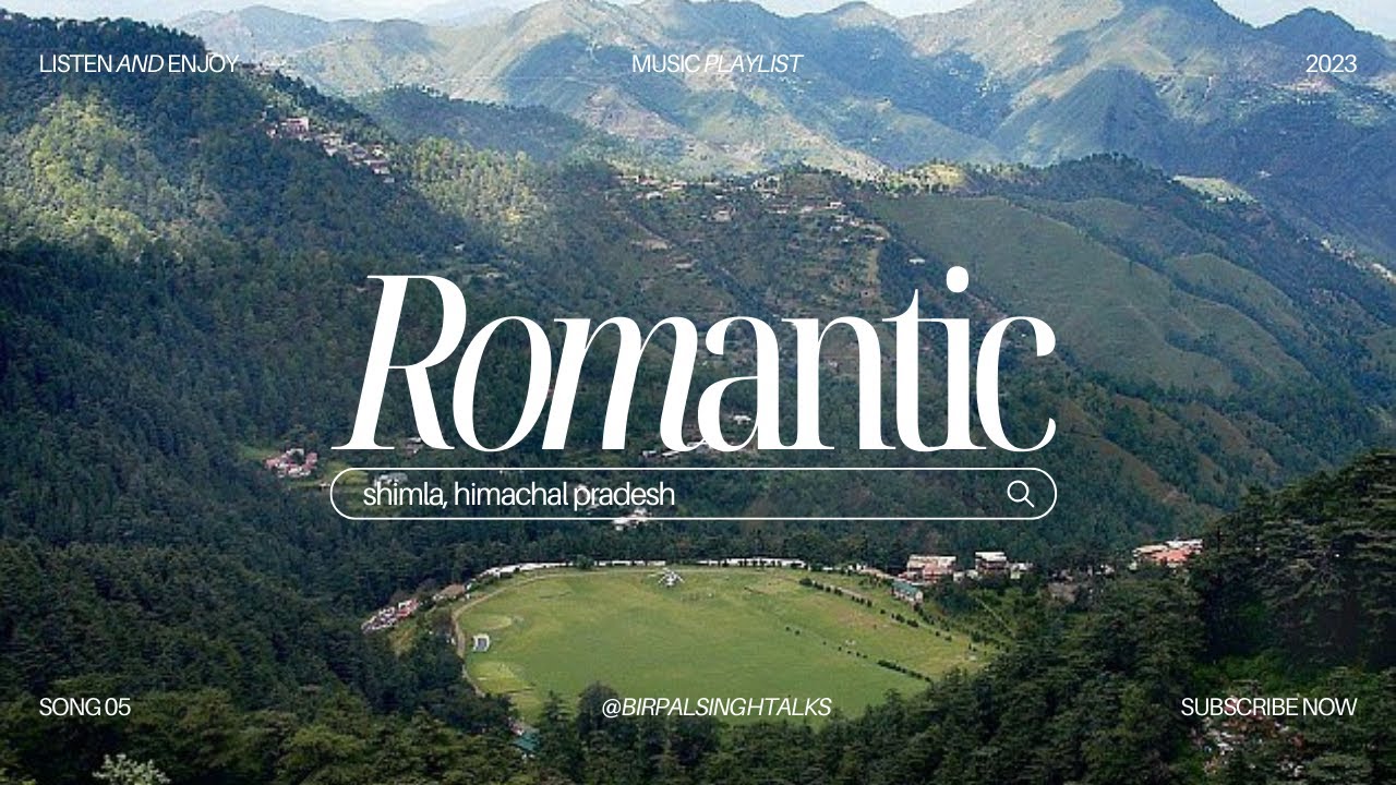 Romantic Music Walking with you on a snovy night ️ Shimla Honeymoon ...