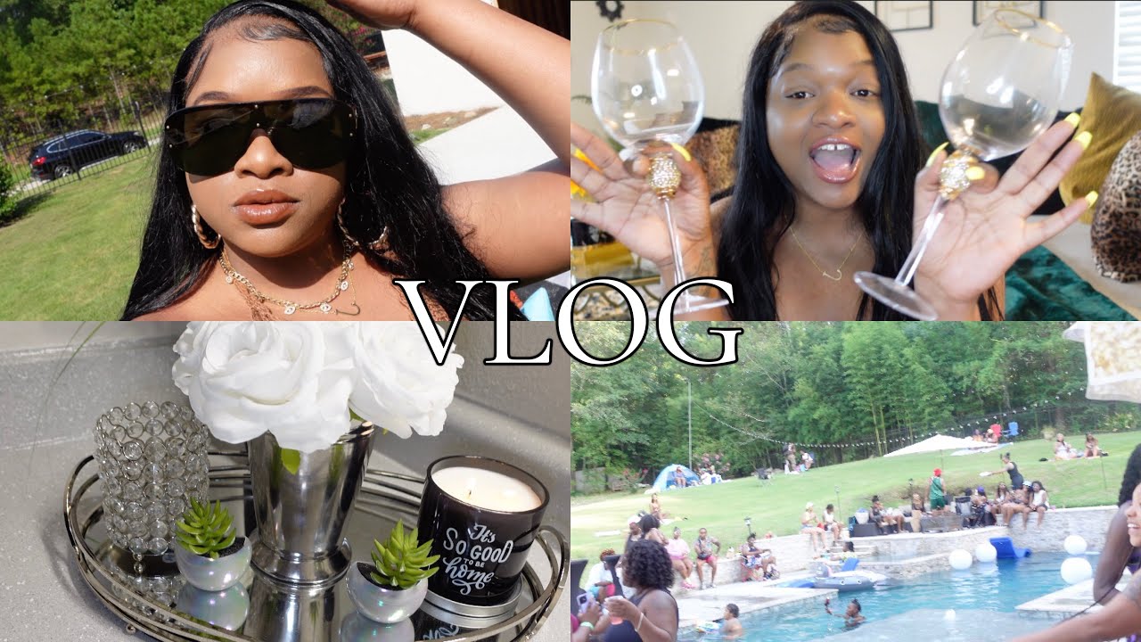 House Warming + All Girl Mansion Pool Party + Opening Gifts | I Prayed ...