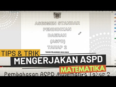 Pembahasan ASPD Matematika Tahap 2 DIY No 1 - 8 - YouTube