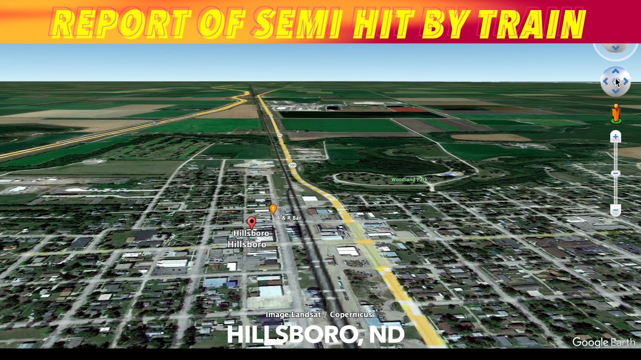 Report Of Semi Hit By Train In Hillsboro - YouTube