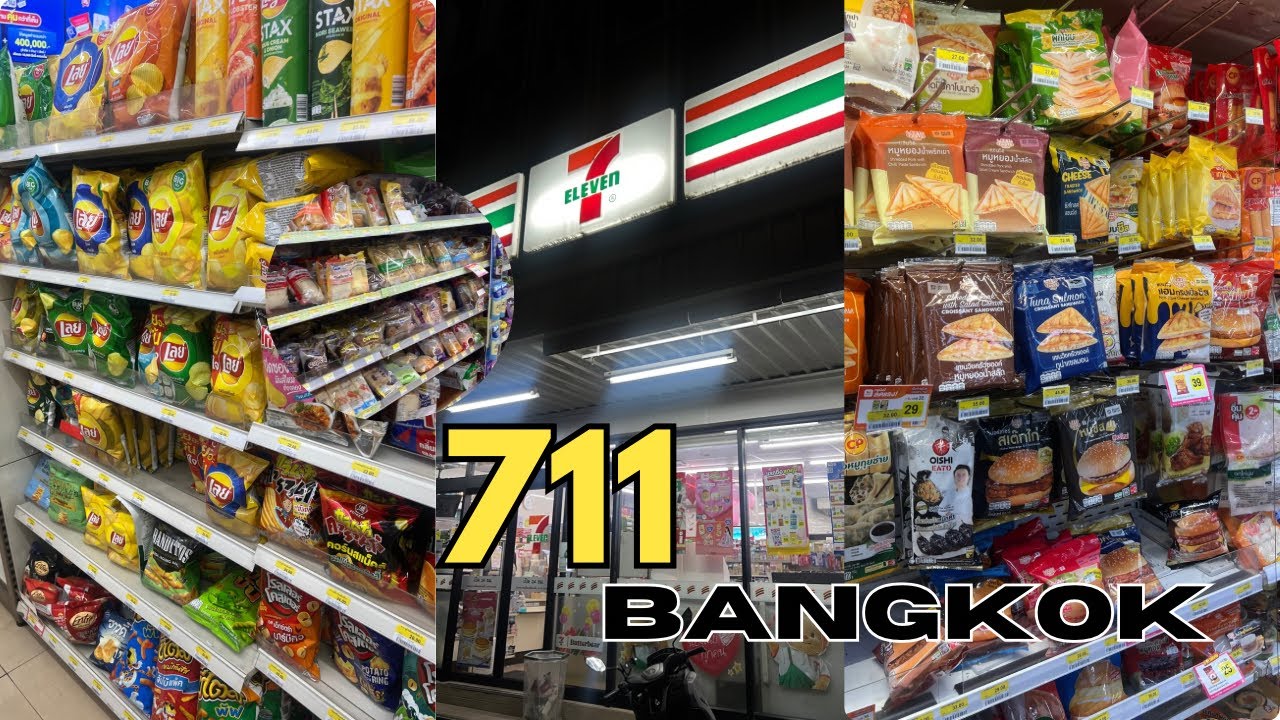 Come to 711 with us! How much did we spend? 🤯 711 Bangkok, Thailand 🇹🇭 ...