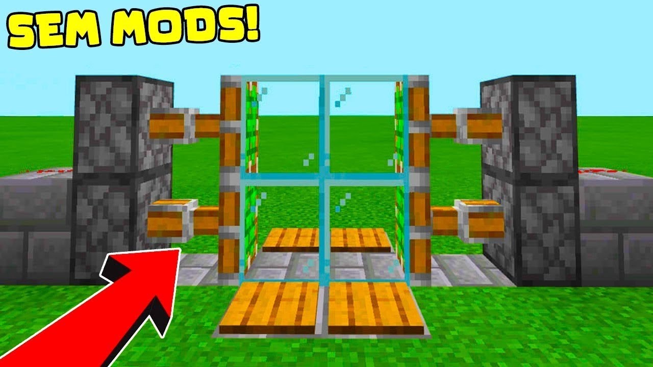 Tutorial para fazer porta automática 2x2 no Minecraft - YouTube