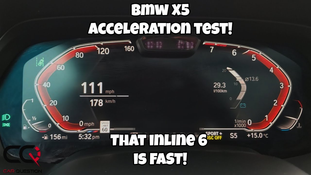 BMW X5 xDrive40i Acceleration Test | 0-60 Mph / 0-100 Km/h - YouTube
