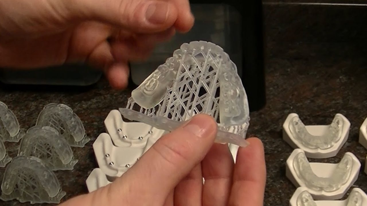 Removing Supports from Laser SLA Prints - YouTube