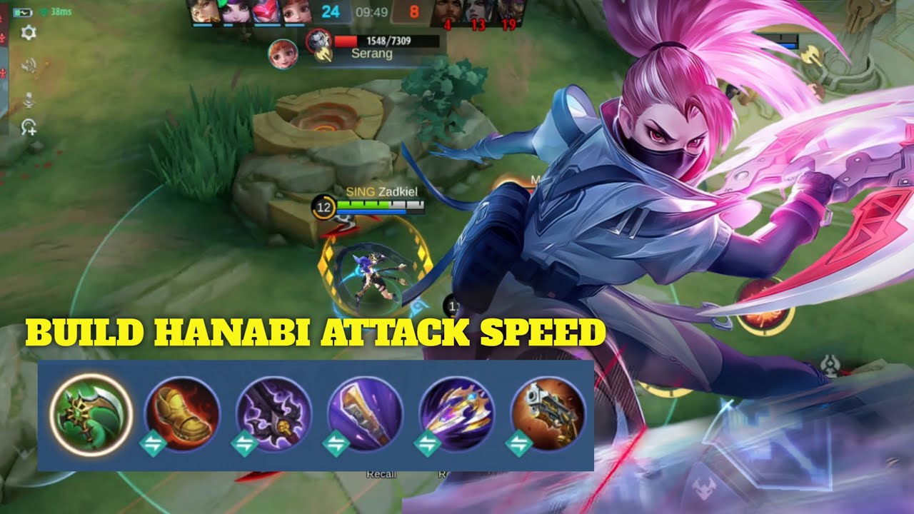 BUILD HANABI FULL ATTACK SPEED | BUILD HANABI PALING SAKIT 2023 ...