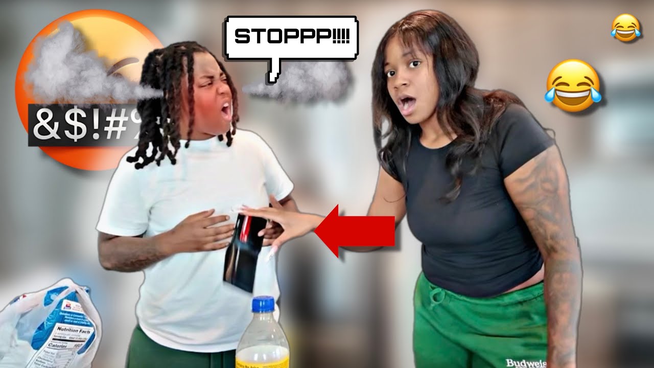 PURPOSELY KNOCKING EVERYTHING OUT MY FIANCEE HAND NONSTOP!😈*HILARIOUS* - YouTube