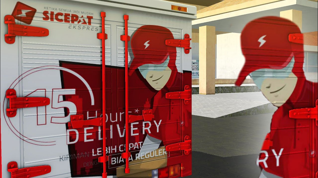 KURIR PAKET SI CEPAT EXPRESS - MOD BUSSID MOBIL PICKUP MITSUBISHI ...