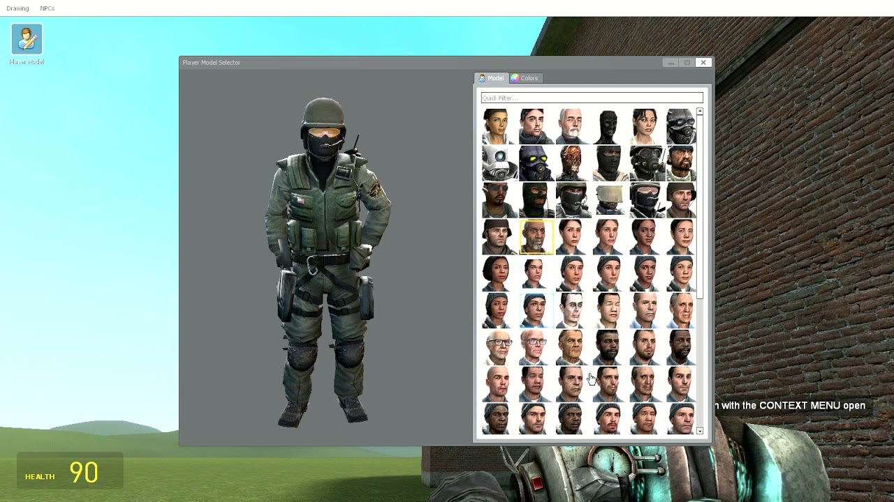 Garry's Mod how to change your character - YouTube