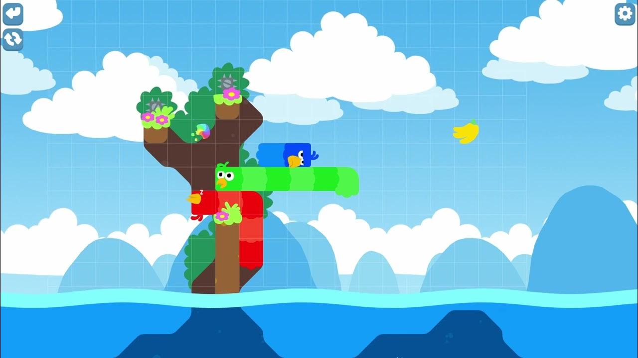 Snakebird - Complete | Walkthrough - Level 19 - YouTube