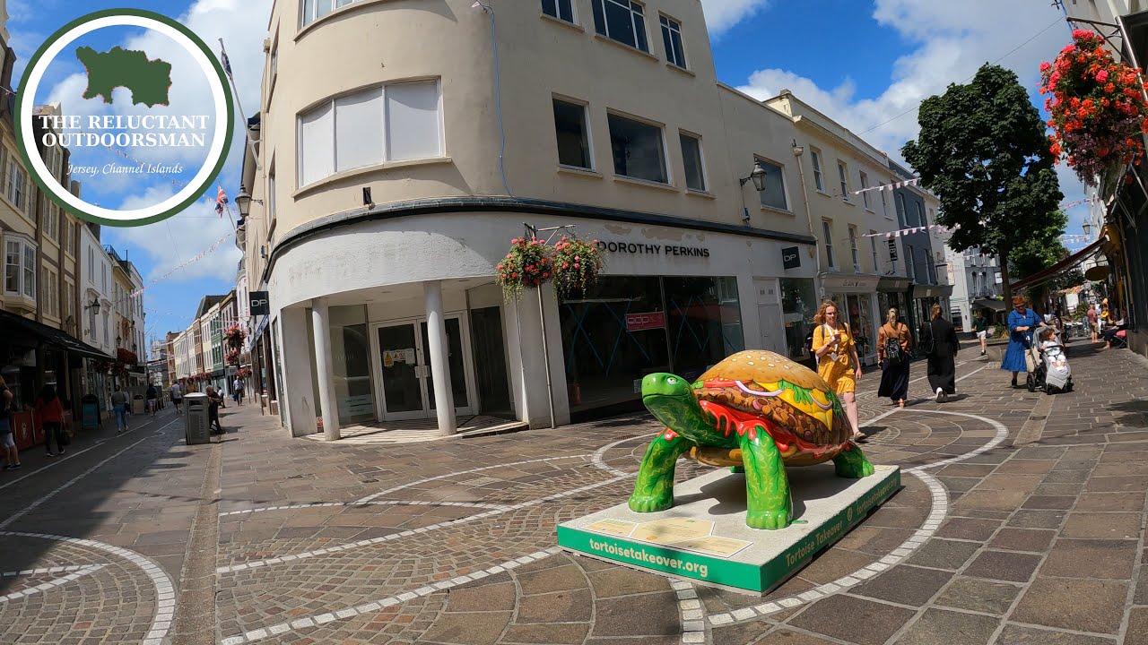 A walk around the Tortoise Takeover Town Trail - Part 1 #jersey # ...