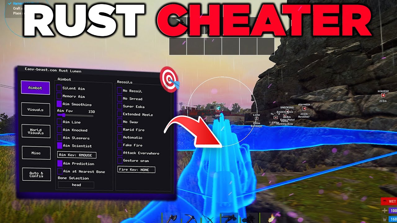 I DOMINATE SERVER with BEST RUST CHEAT 2025 900 | POP SERVER - YouTube
